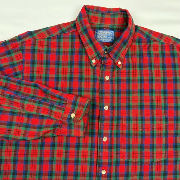 Pendleton | Shirts | Vtg Pendleton Mens Wool Flannel Shirt Sz Large 7s ...
